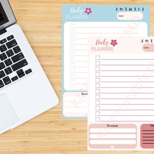 Daily Planner Printable Digital Download | Undated | Modern Lifestyle ...