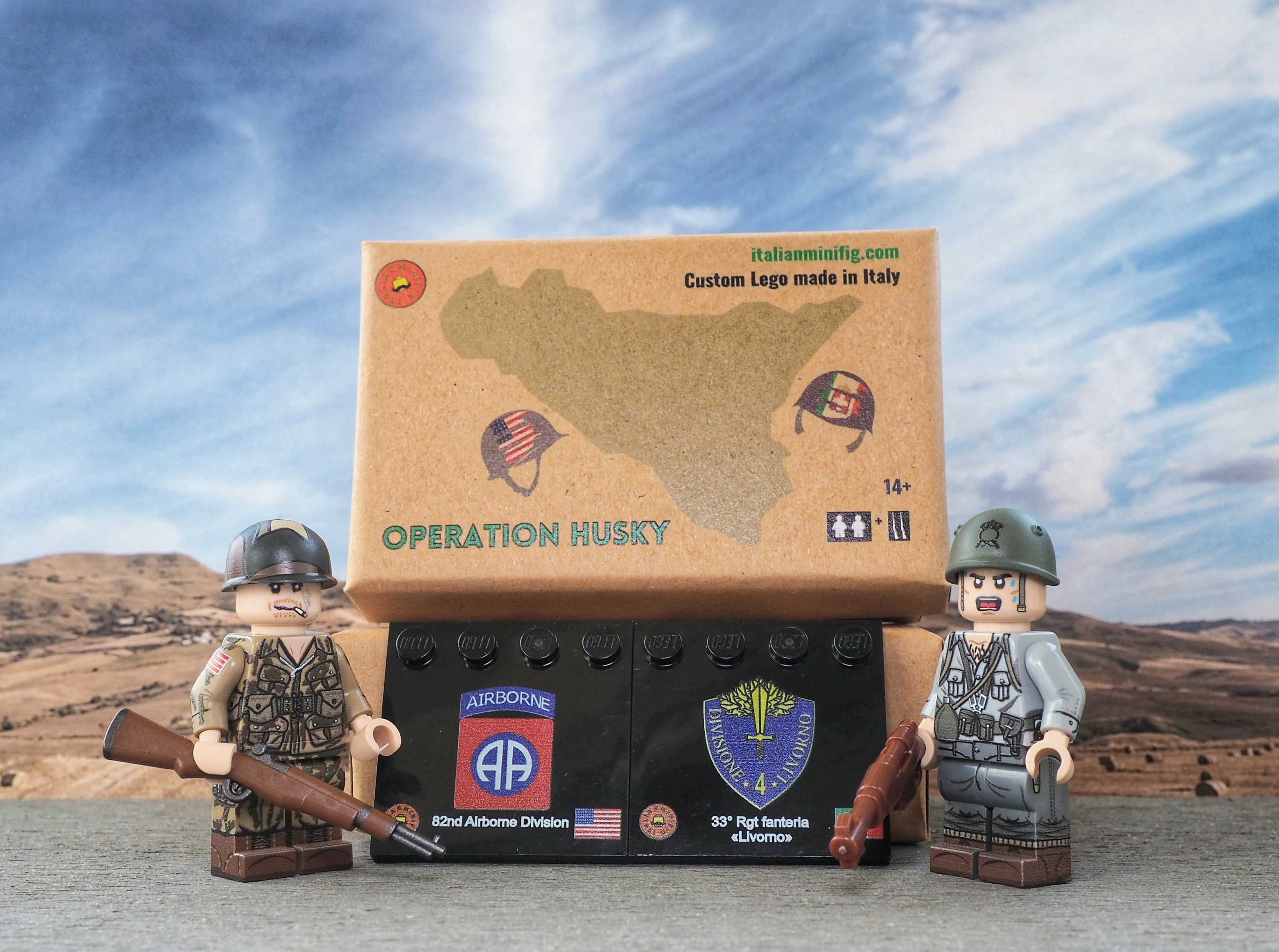 Minifigure Ww2 Custom Lego® 82nd US Airborne Division Operation Husky ...