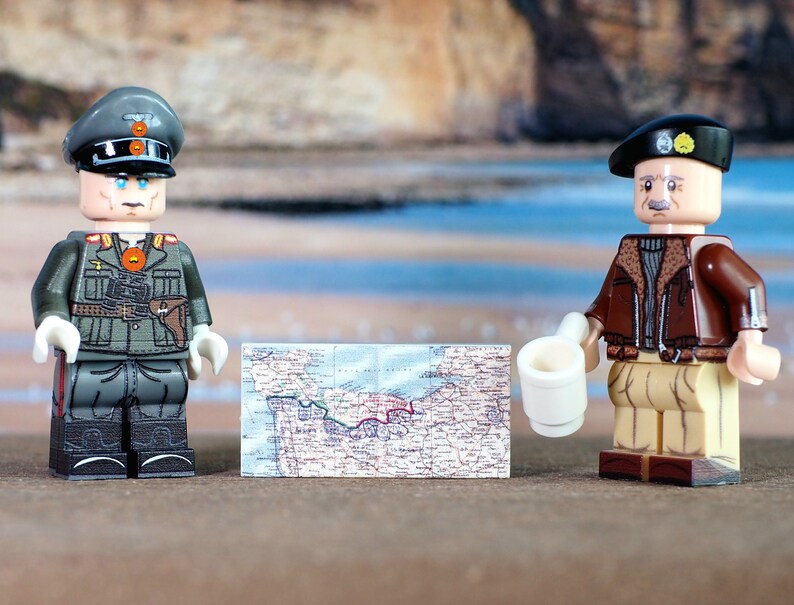 Minifigure Ww2 Custom Lego® DDAY80 General Operation Overlord Normandy ...