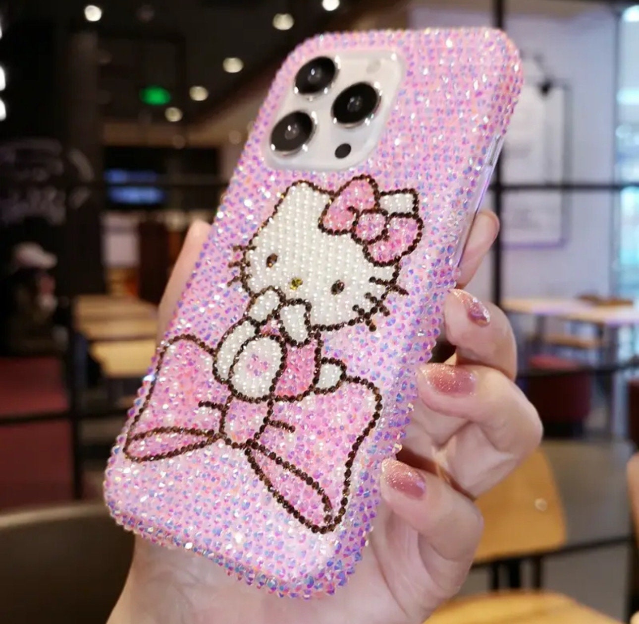 Hello Kitty Phone Case Rhinestone Phone Case Y2K iPhone Case Glitter ...