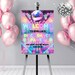Editable Kids Disco Dance Birthday Party Welcome Sign, Neon Dance Party ...