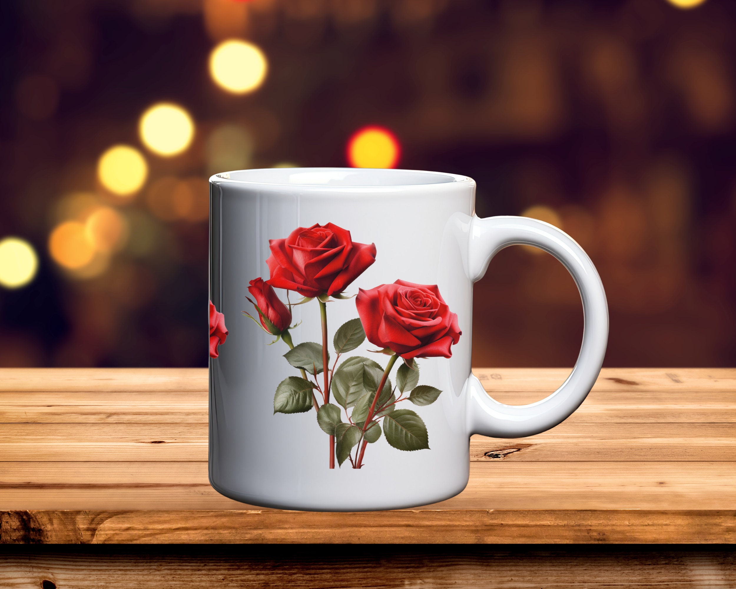 Rose Mug, Rose Love Mug, Rose Lover Mug, Birthday Gift, Gift for Her ...