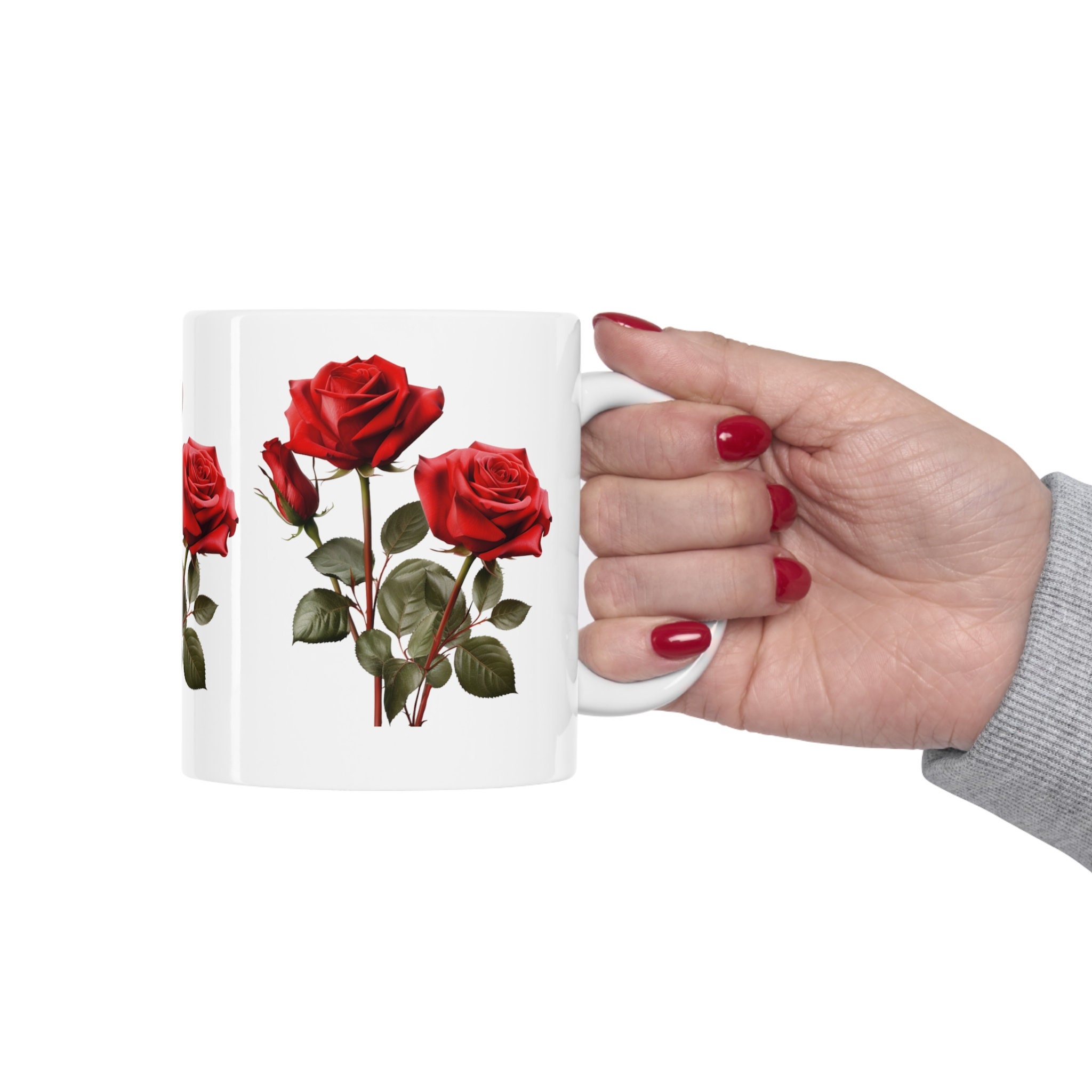 Rose Mug, Rose Love Mug, Rose Lover Mug, Birthday Gift, Gift for Her ...