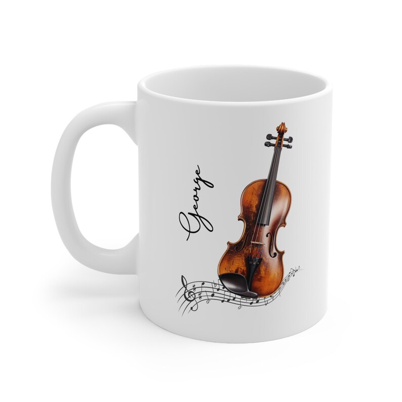 Custom Name Violin Player, Gifts for Men, Violin Coffee Mug ...
