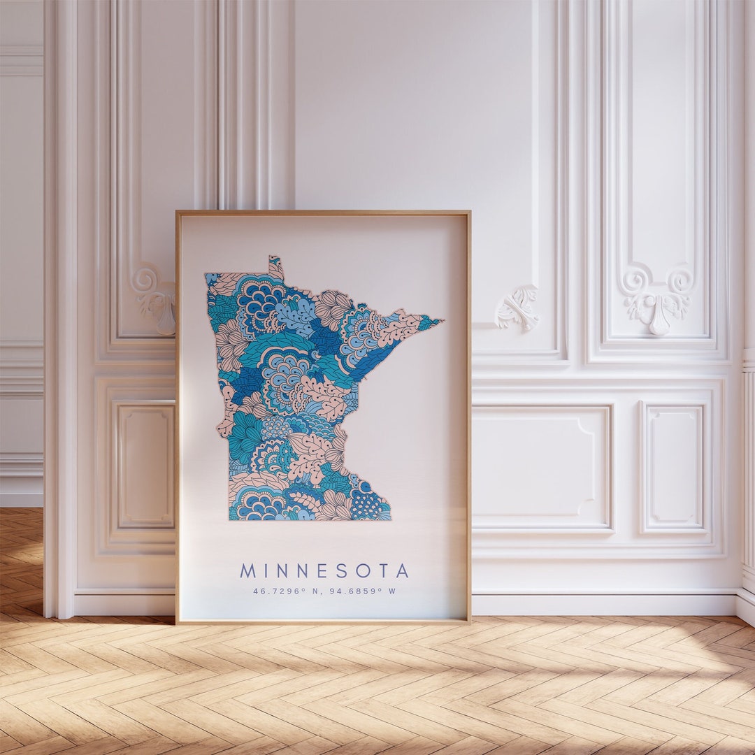 Minnesota State Map for Office, Home, & Gift - Minnesota State Travel ...