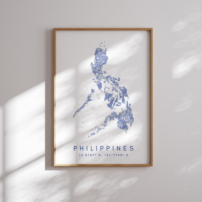 Philippines Map\ - Etsy UK