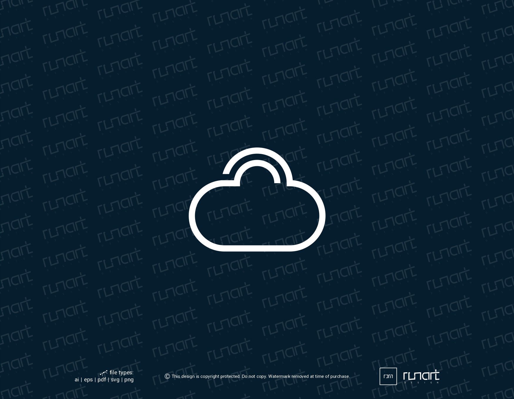 Cloud-shaped Logo: Unique Design for Your Business or Your Client. 100% ...