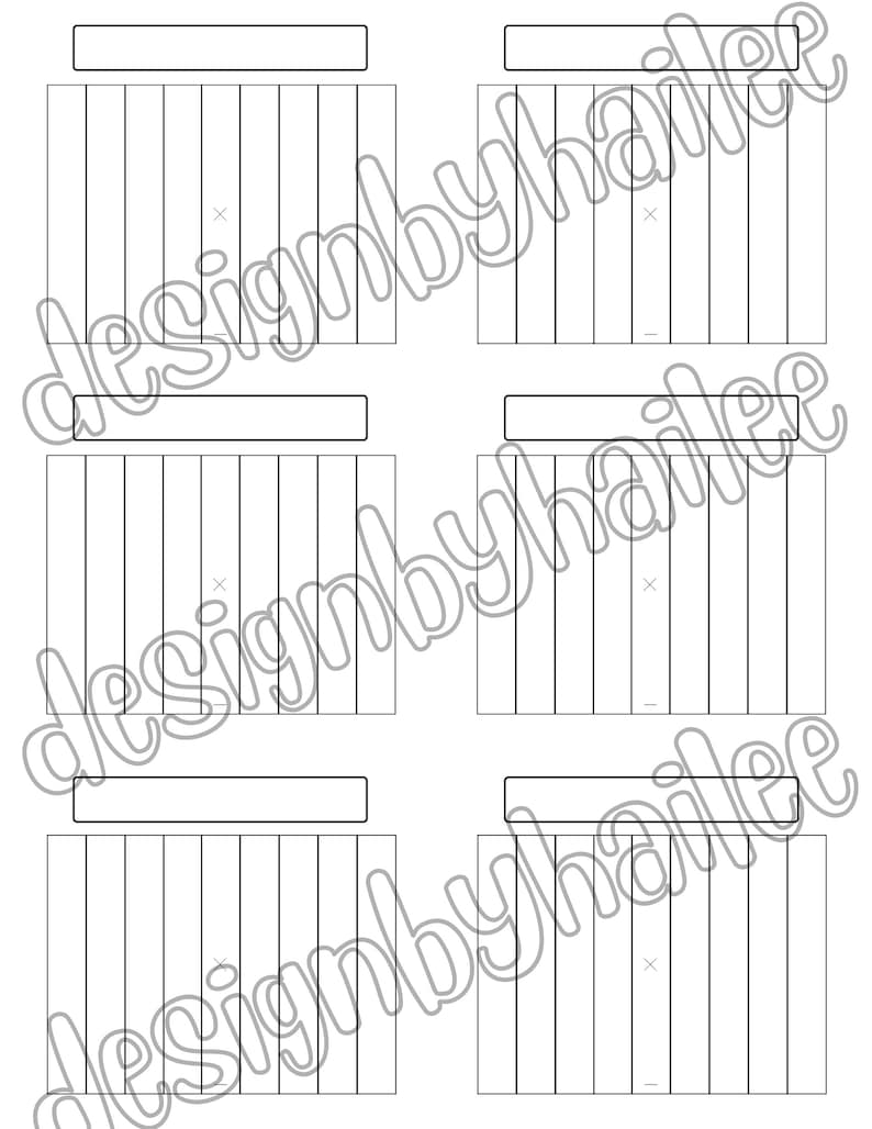 Cheer Mat Layout Worksheets PDF - Etsy