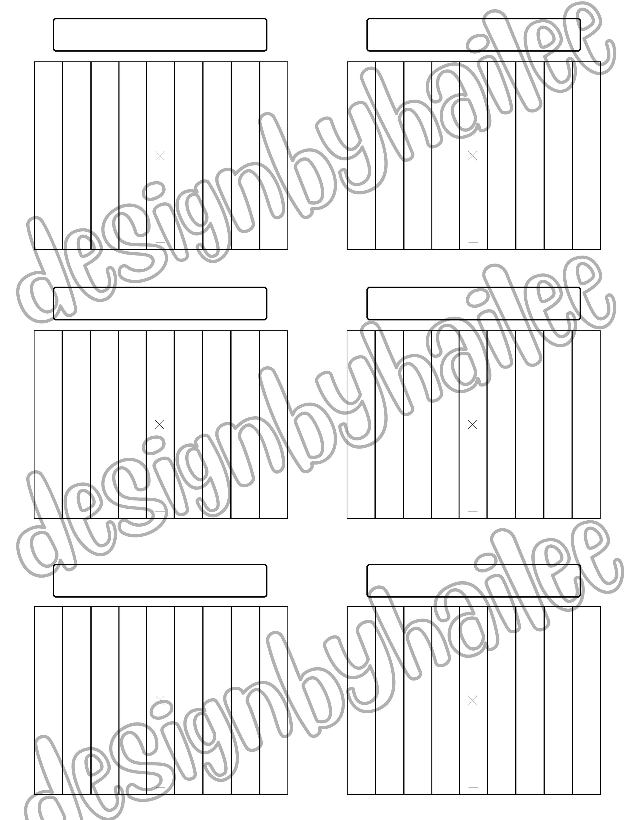 Cheer Mat Layout Worksheets PDF - Etsy