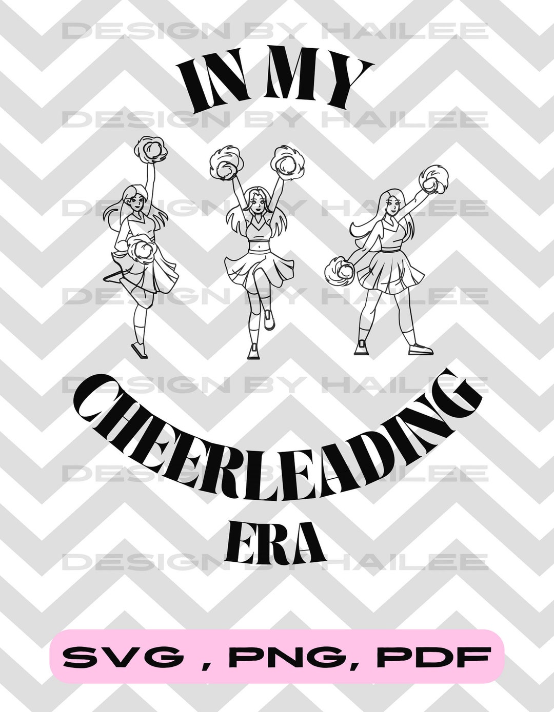 In My Cheerleading Era Instant Download Svg, Pdf, Png - Etsy