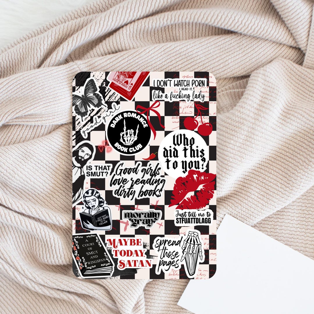 Booktok Kindle Inserts, Kindle Stickers, Dark Romance Kindle Inserts ...