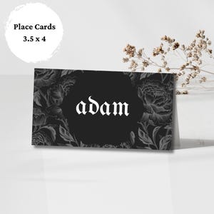 Gothic Wedding Bundle, Gothic Wedding Invitation Template, Alternative ...