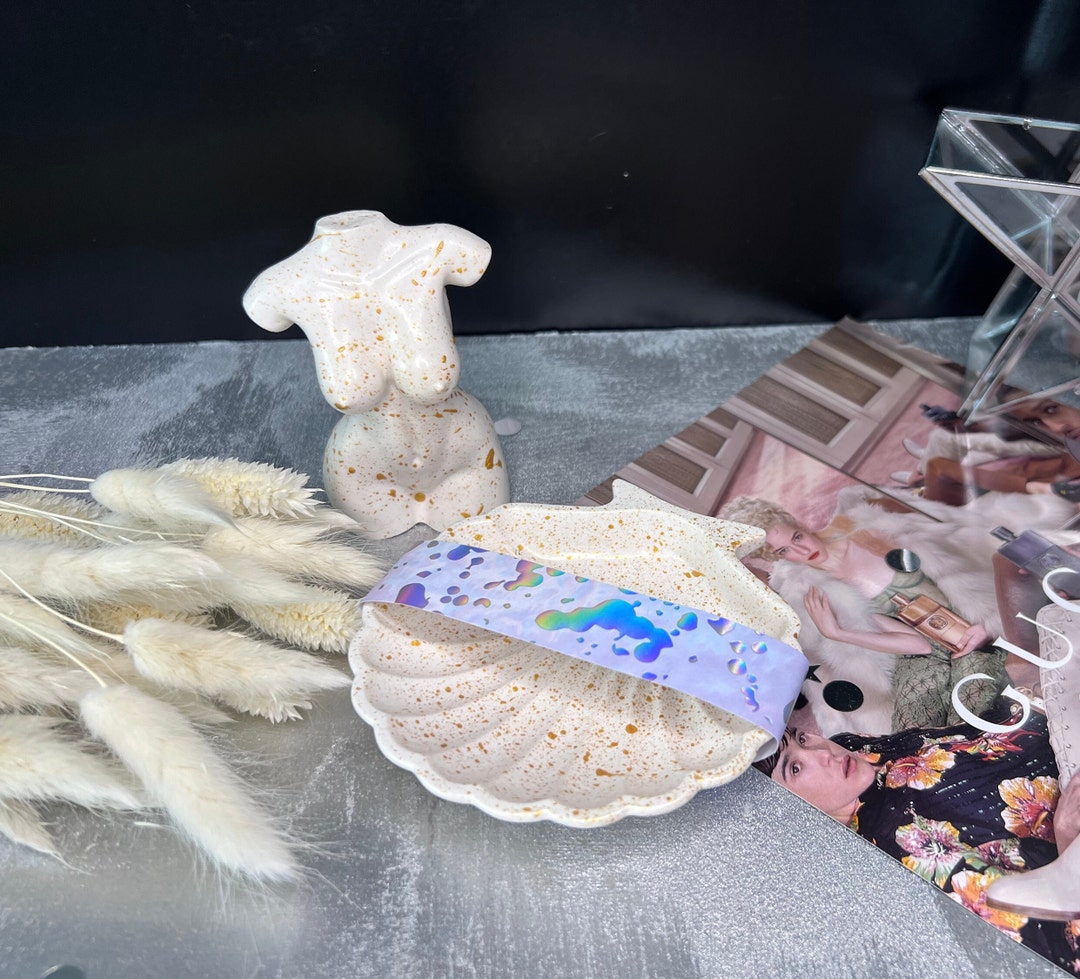 Goddess Figure and Shell Trinkle Dish/ Jesmonite Set /home Decor ...