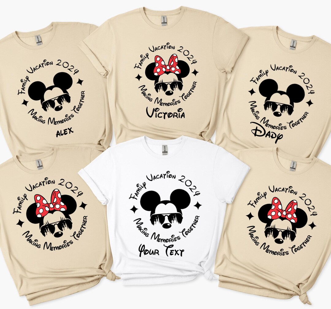 Custom Disney Family Vacation Shirt, Making Memories Together Shirt ...