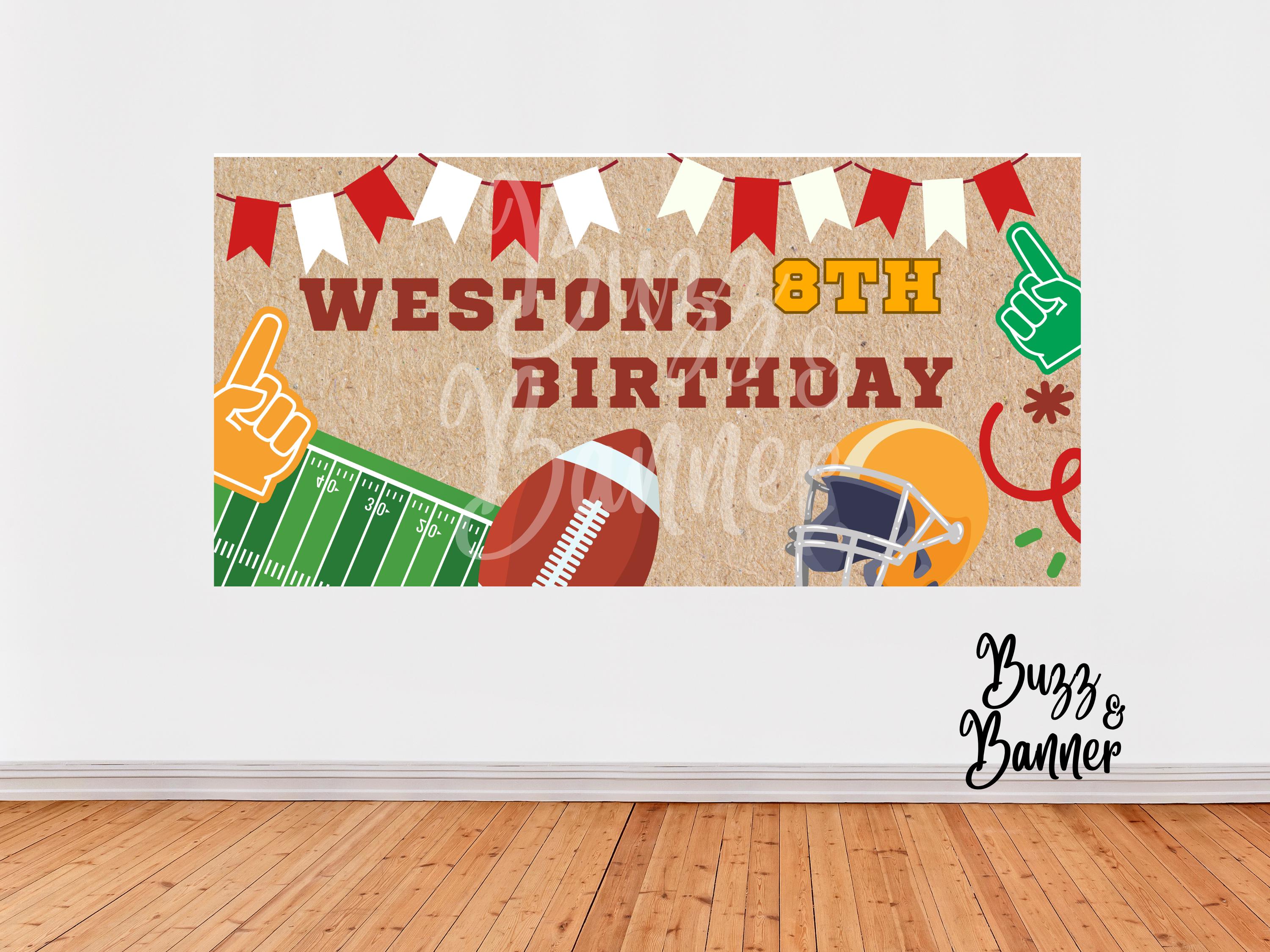Sports Birthday Banner Template Bundle - Etsy