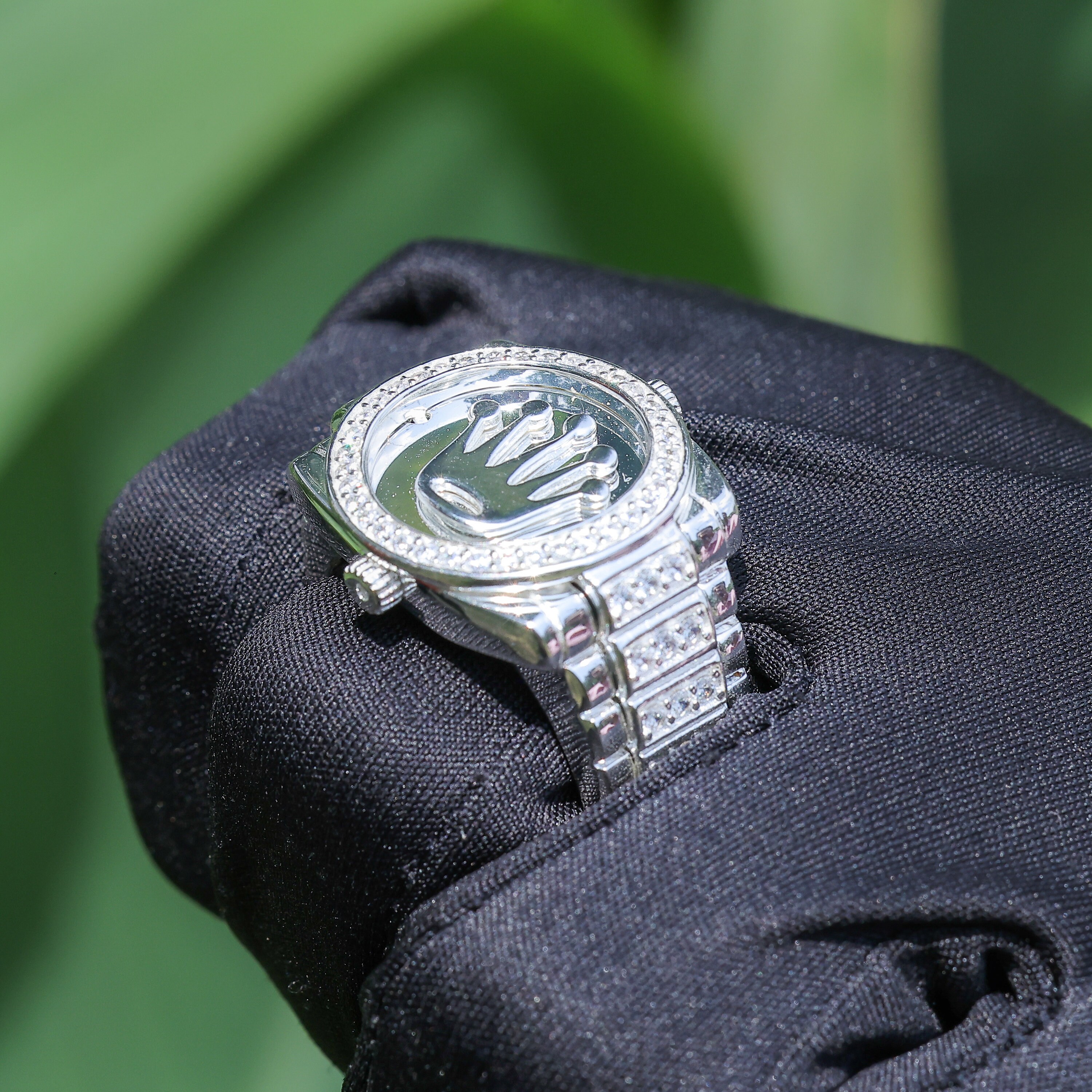King Crown Anillo de hombre Iced Out Crown Ring Diamond Hip Hop Crown ...