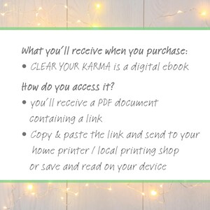 Clear Your Karma Ebook, the Ultimate Step by Step Guide to Removing ...