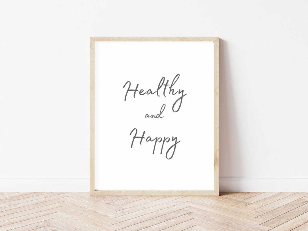 Feng Shui Health & Wellbeing Art Printable, Healthy and Happy, Centre ...