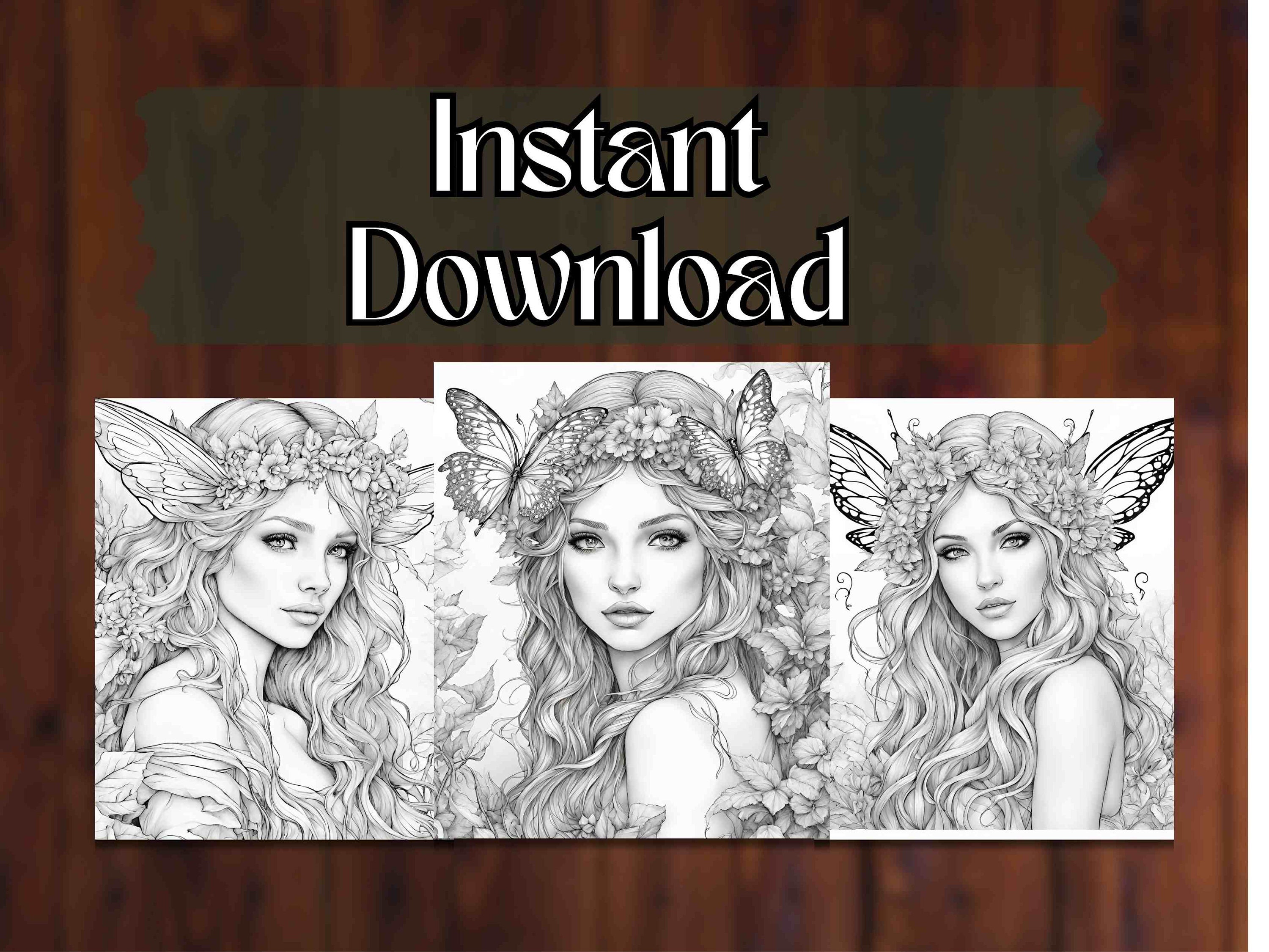 Enchanted Woods: A Forest Fairy Coloring Adventure, 20 Forest Fairy ...