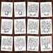 52 Flower Coloring Pages, Bundled Item, Instant Download, Enchanted ...