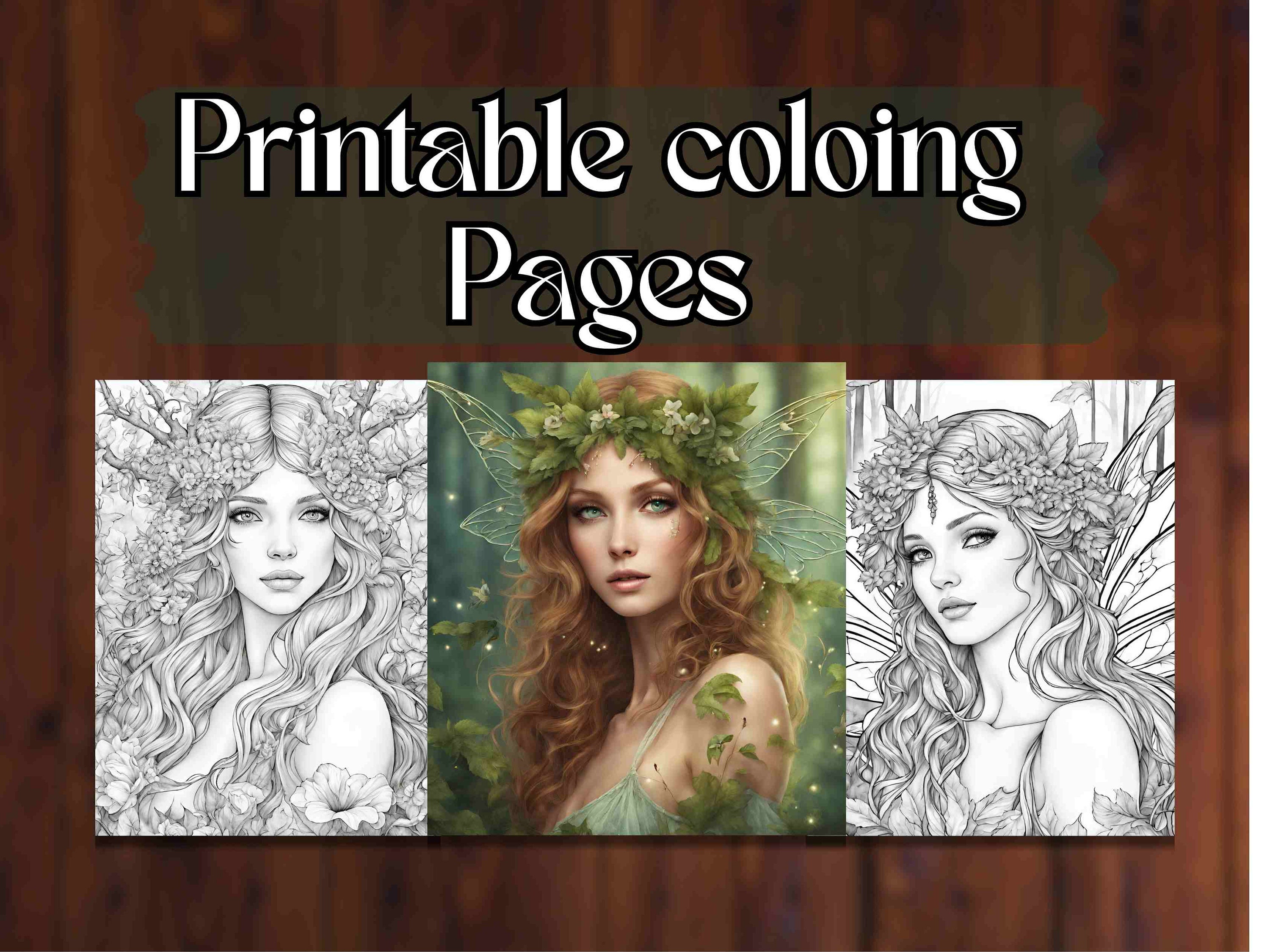 Enchanted Woods: A Forest Fairy Coloring Adventure, 20 Forest Fairy ...