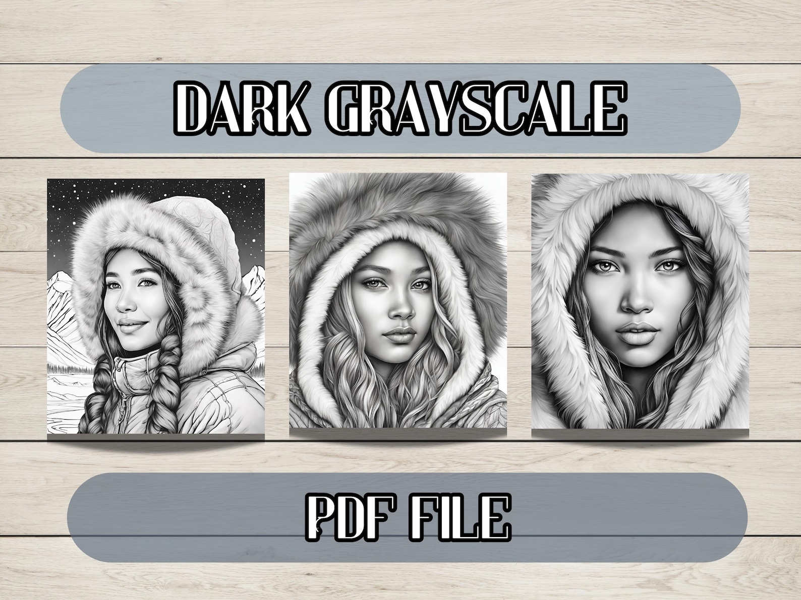 14 Realistic Eskimo Girls Printable Coloring Pages, Instant Download ...