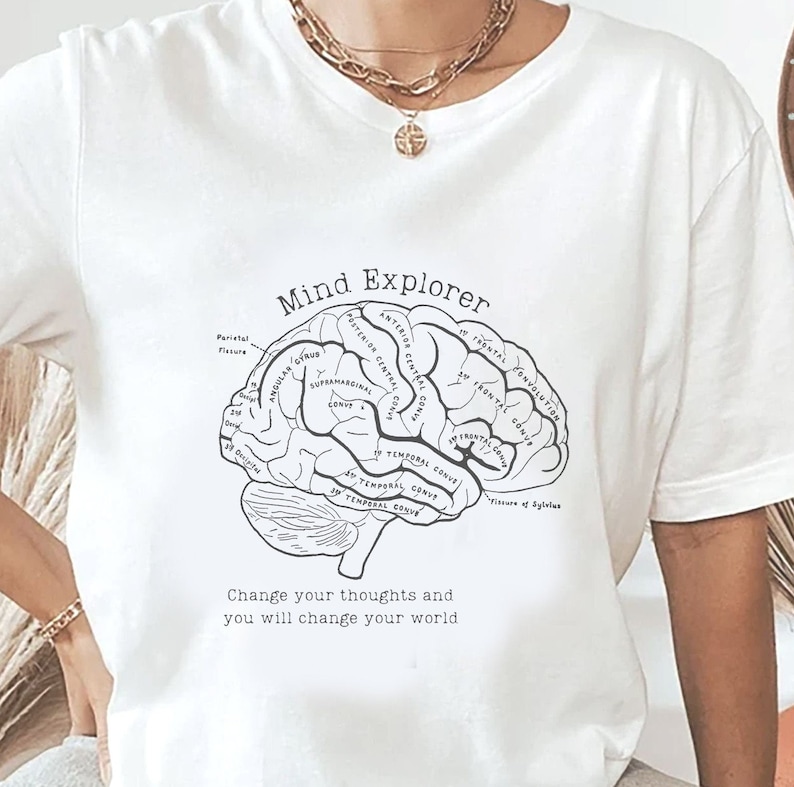 Brain Anatomy Shirt, Funny Nurse Shirts, Psychologist Shirt, Mental ...