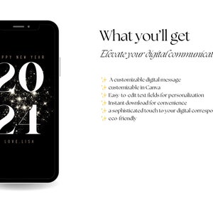 New Years Card Digital - Etsy