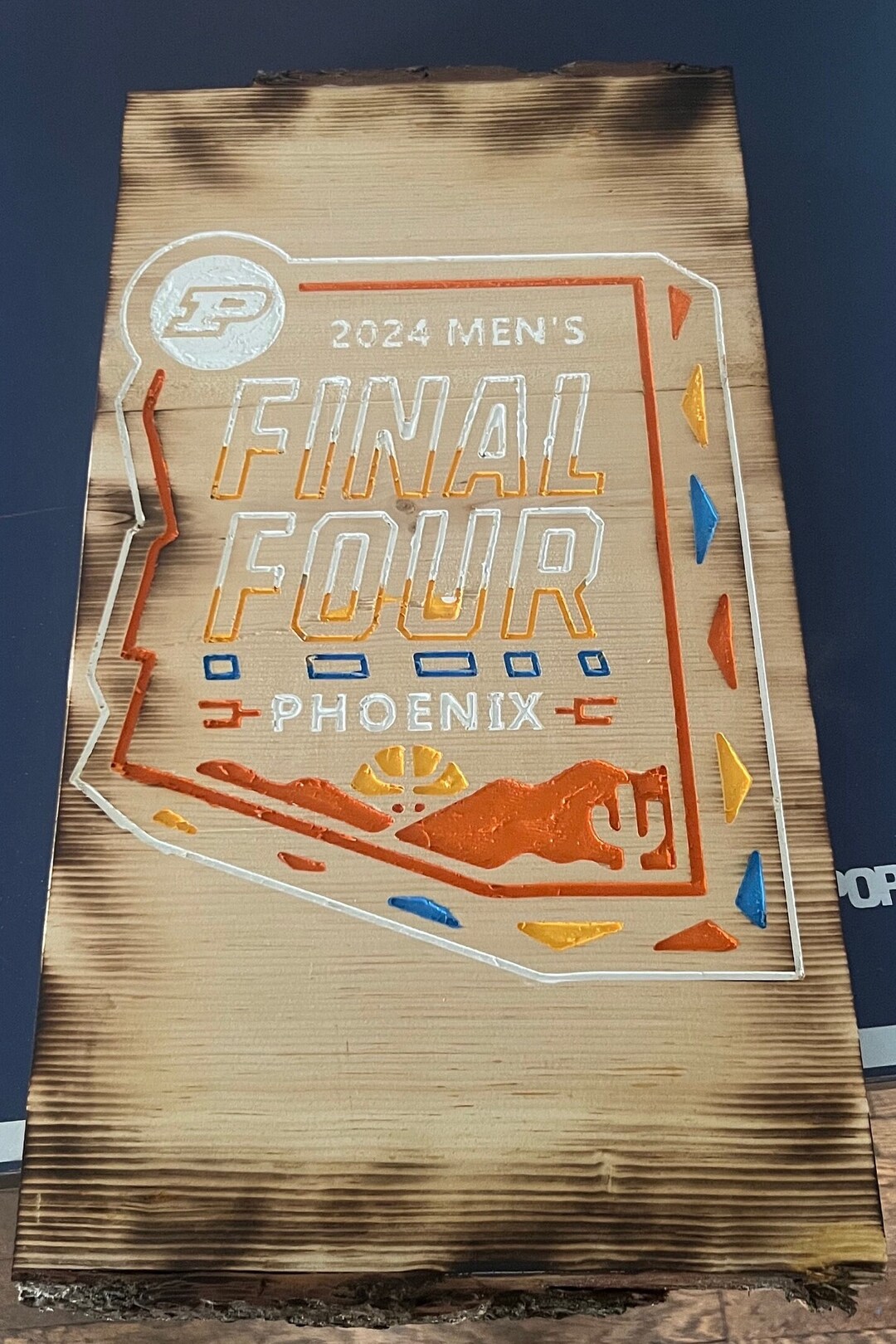 Purdue Final Four on Live Edge Wood - Etsy