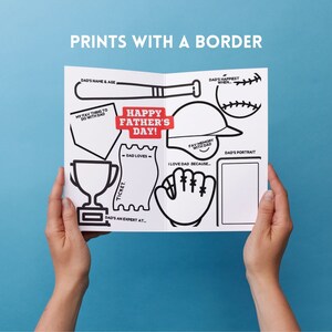 Baseball Dad Fathers Day Card, Printable Card From Son, Baseball ...