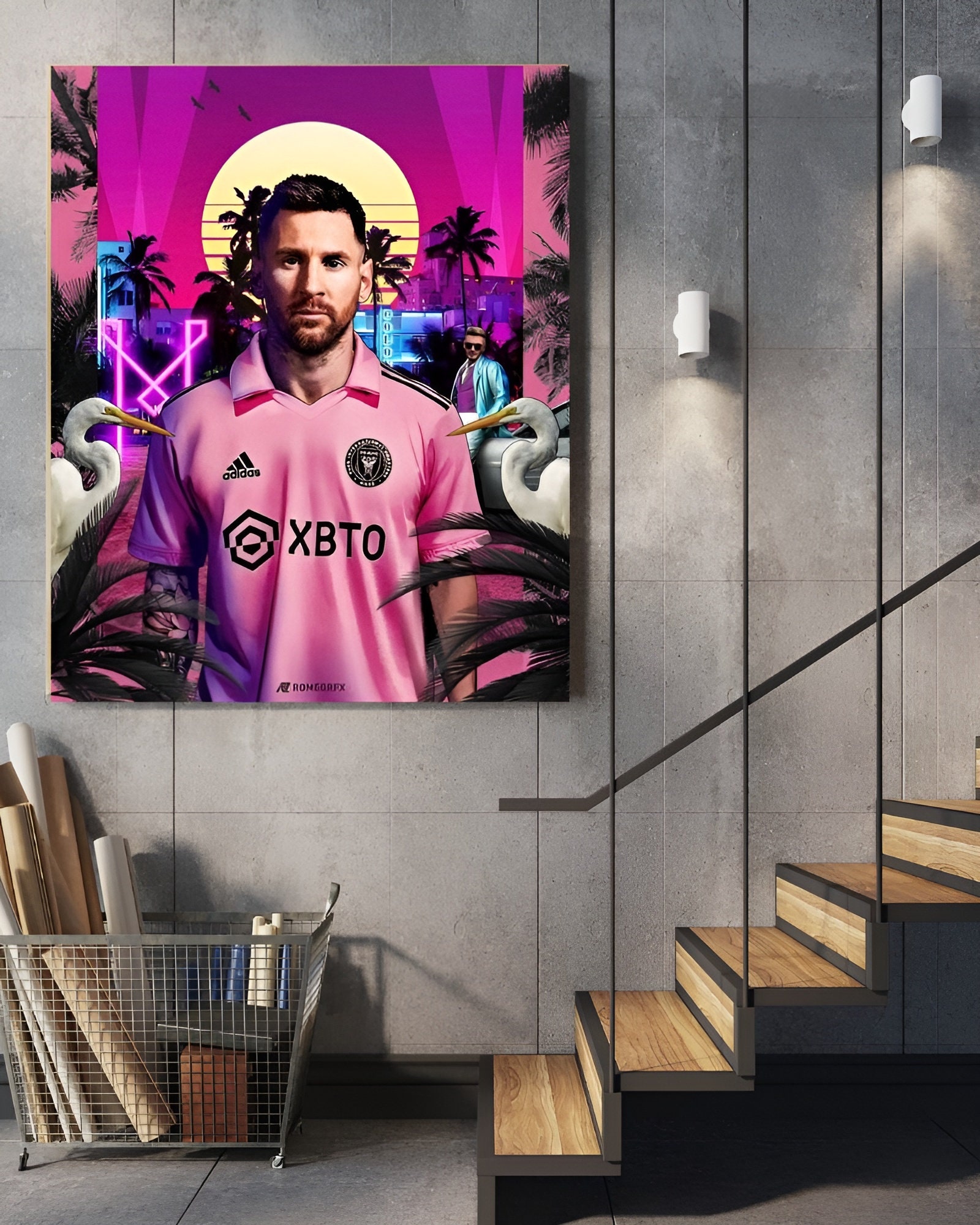 The Magic of Messi Canvas Picture Inter Miami LM10 - Etsy