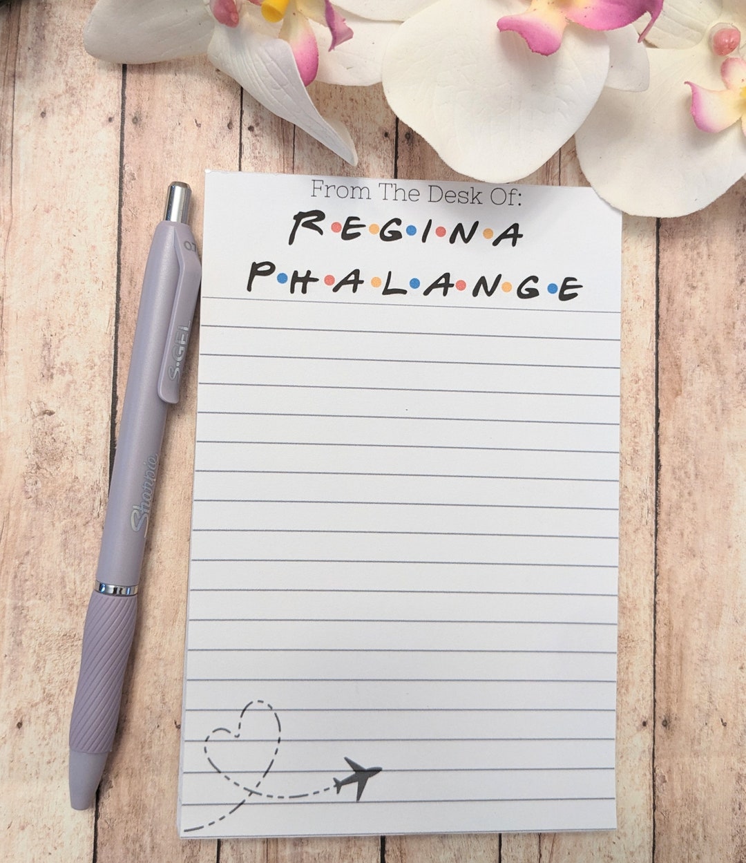 Regina Phalange Memo Pad | Friends TV Show Stationery Gift - Etsy