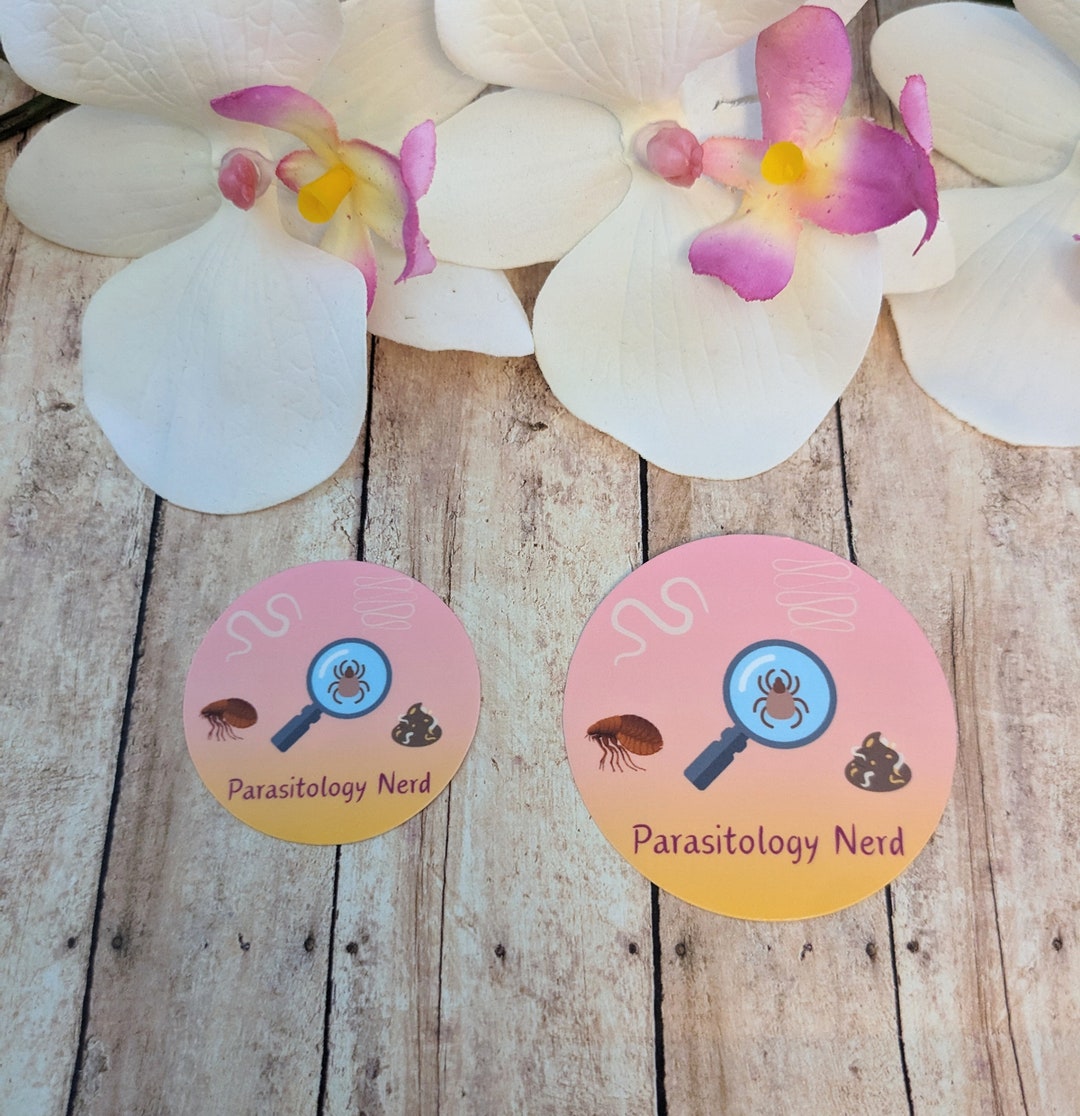 Parasitology Nerd Sticker, Vet Tech Gift - Etsy