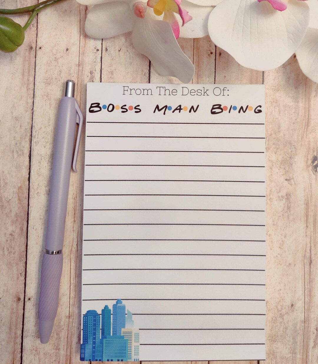 Boss Man Bing Notepad: Friends TV Show Theme, Office Gift - Etsy