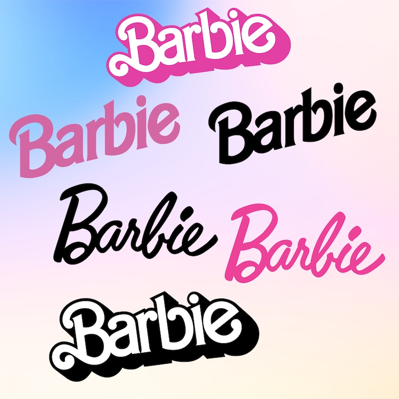Barbie Font Bundle Font Svg Letters and Numbers Various - Etsy