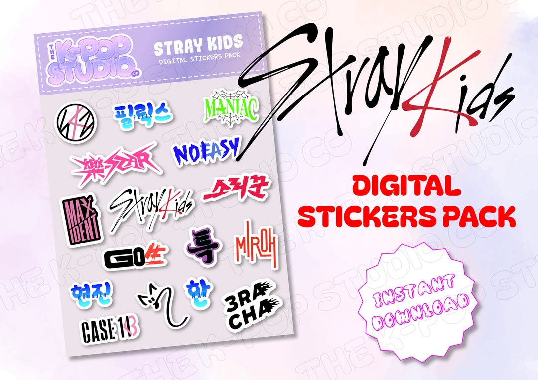STRAY KIDS Sticker Pack 84 Files - Etsy