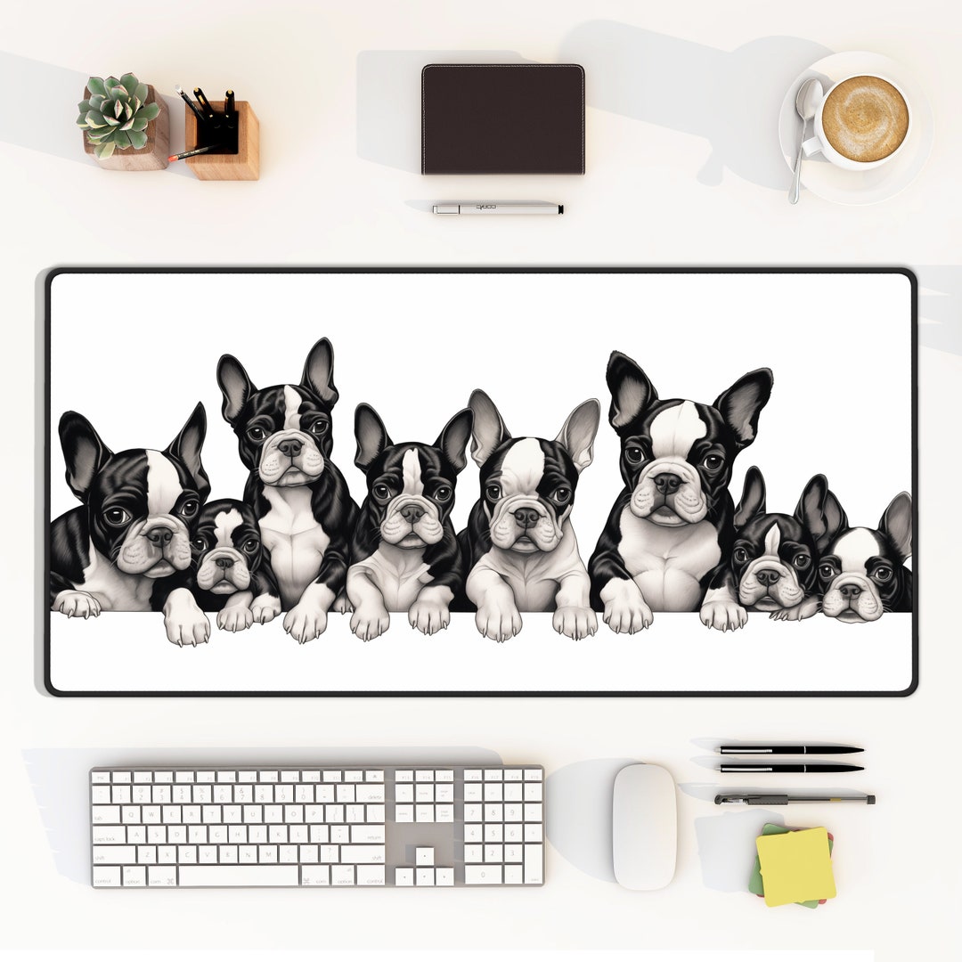 Boston Terrier Mouse Pad Cute Desk Mat Boston Unique Gift for Boston ...