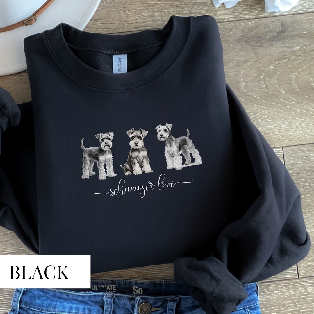 Schnauzer Mom Sweatshirt, Miniture Schnauzer Mom, Crewneck Schnauzer ...
