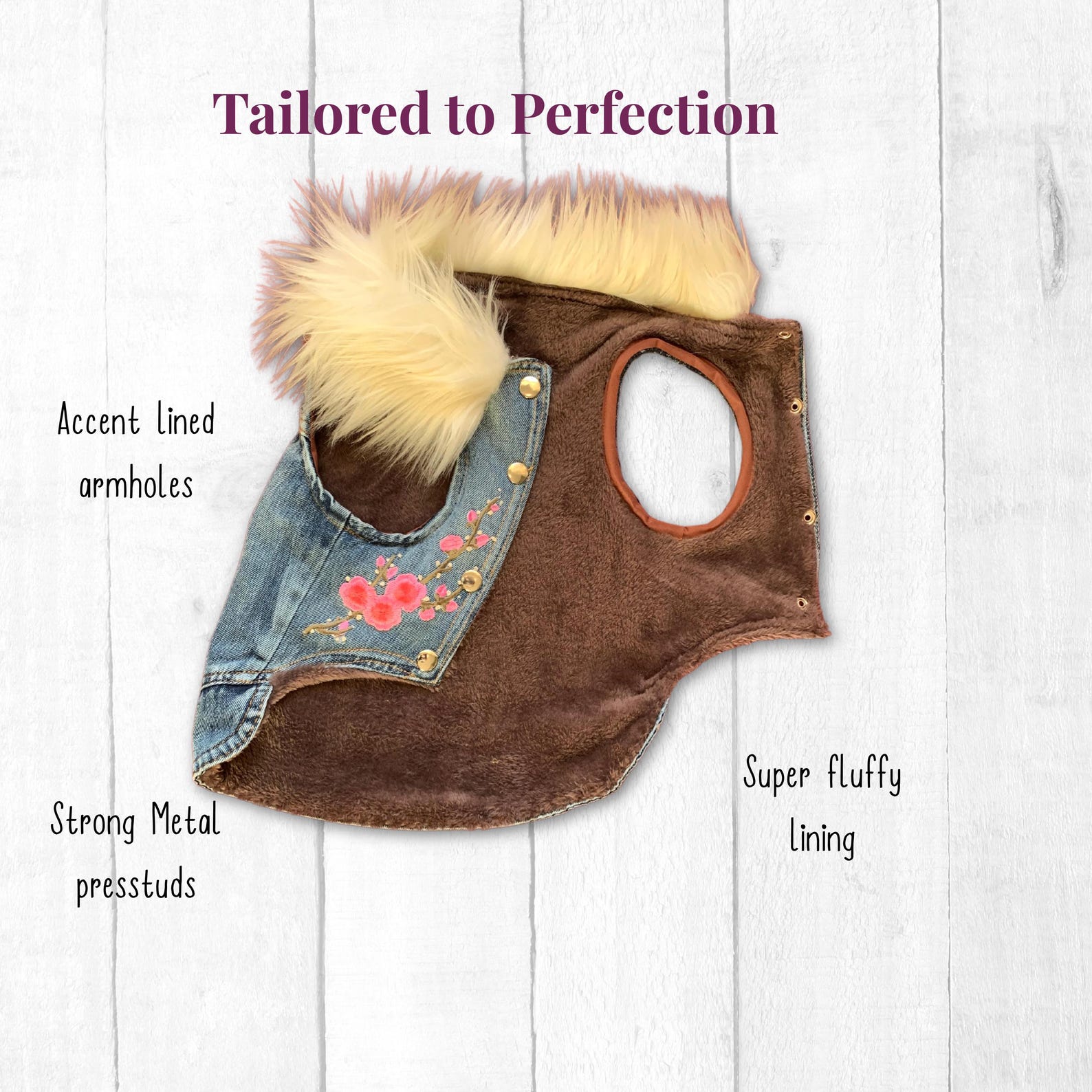 Fashionable Dog Coat Denim Dog Vest for Dogs Stylish Dog Jacket Tiny ...