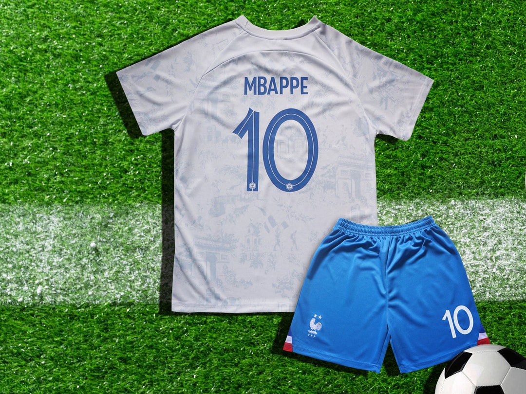 France 2023 Away Mbappe Soccer Team Jersey Socks boys Girls - Etsy