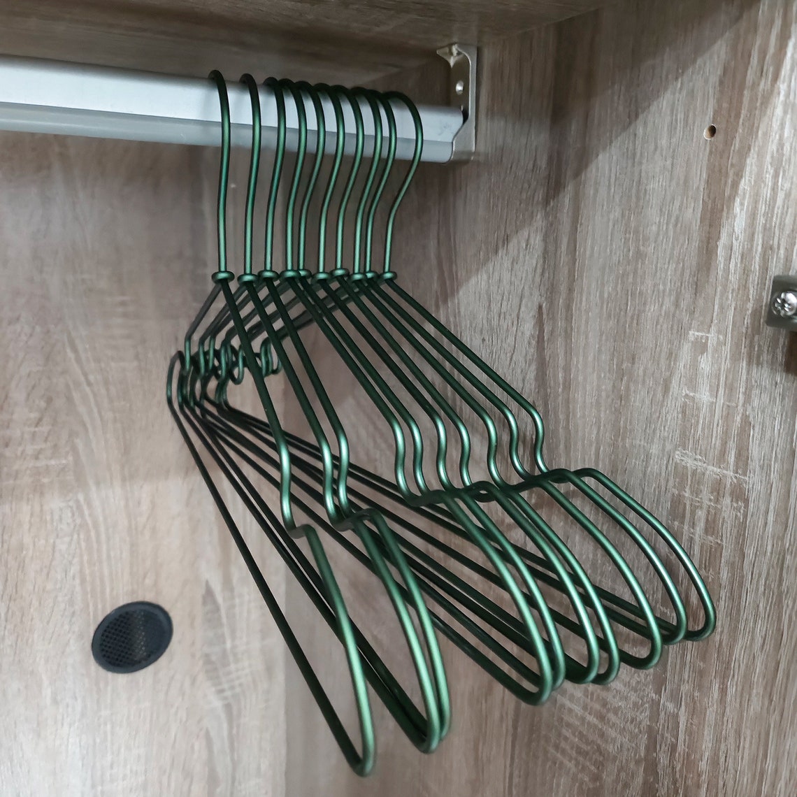 10 PCS Wire Tank Top Hangers ,aluminium Ultra Clothes Hangers, Wardrobe ...