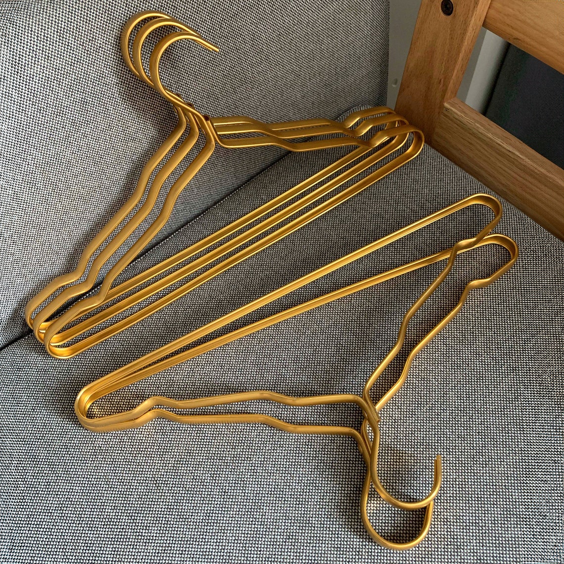 10 PCS Metal Clothes Hangers ,aluminium Anti-slip Coat Hangers Drying ...