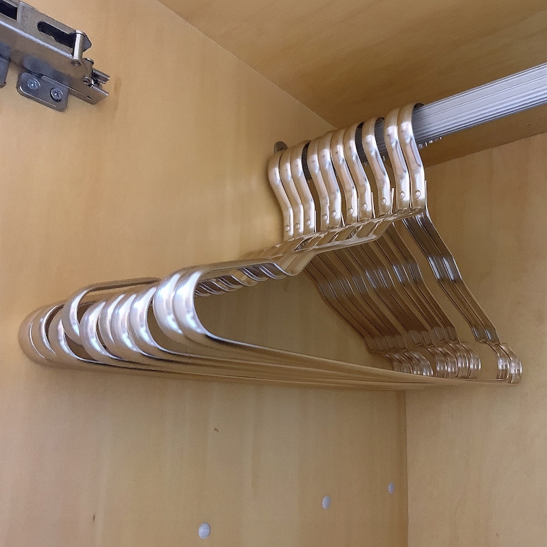 10 PCS Metal Clothes Hangers ,aluminium Anti-slip Coat Hangers Drying ...