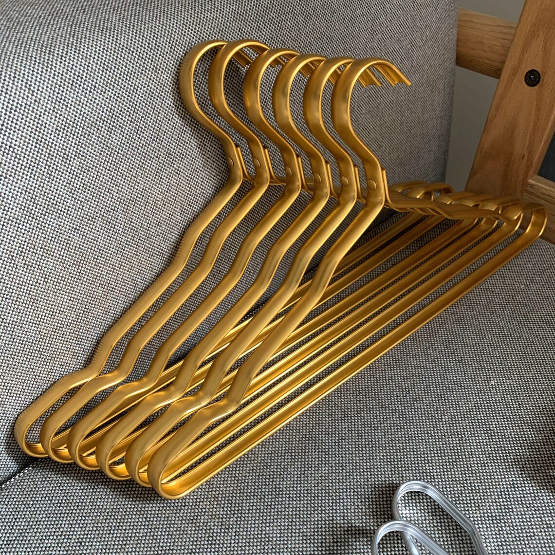 10 PCS Metal Clothes Hangers ,aluminium Anti-slip Coat Hangers Drying ...