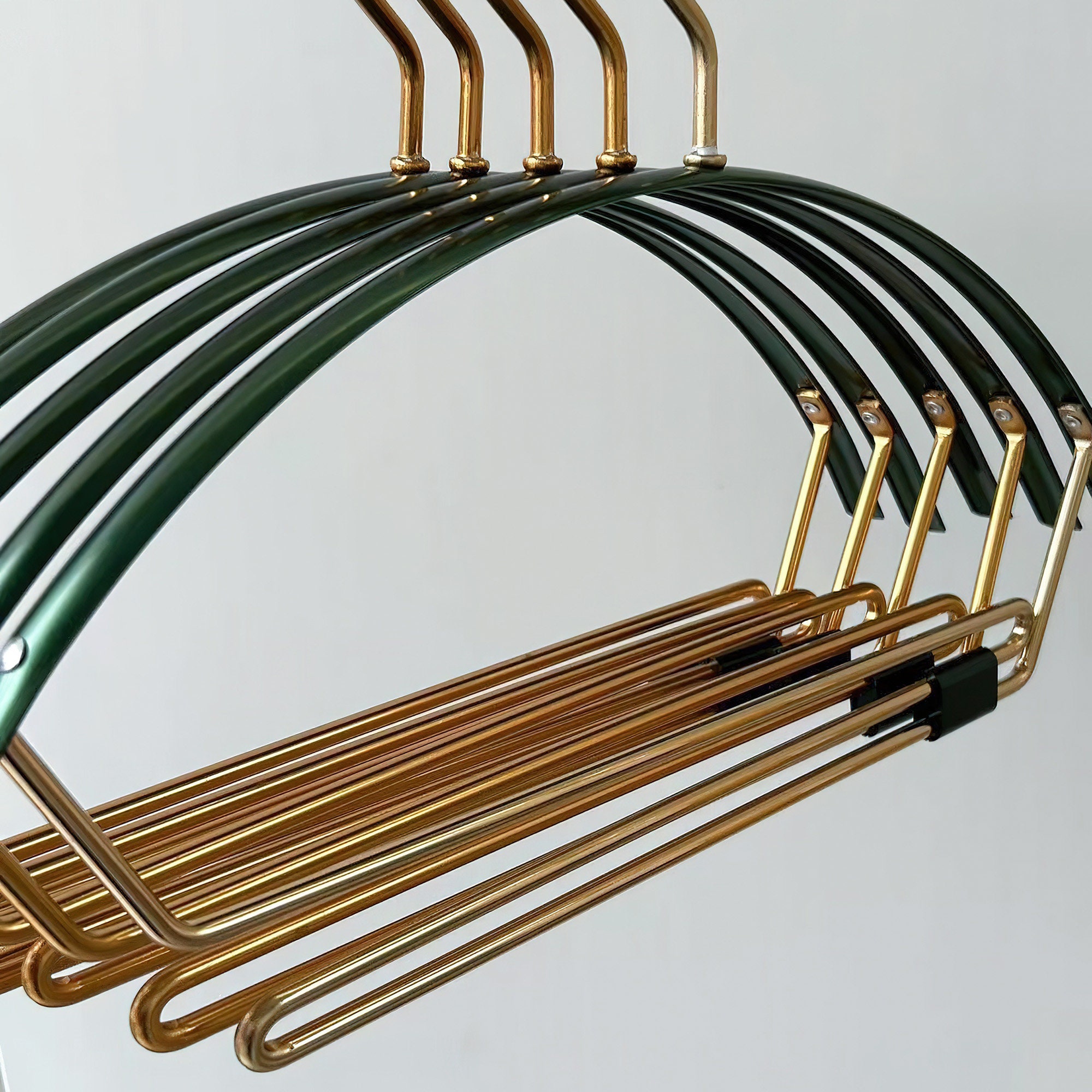 5/10 PCS Aluminum Coat Hangers ,metal Curve Suit Hangers With Pants Bar ...