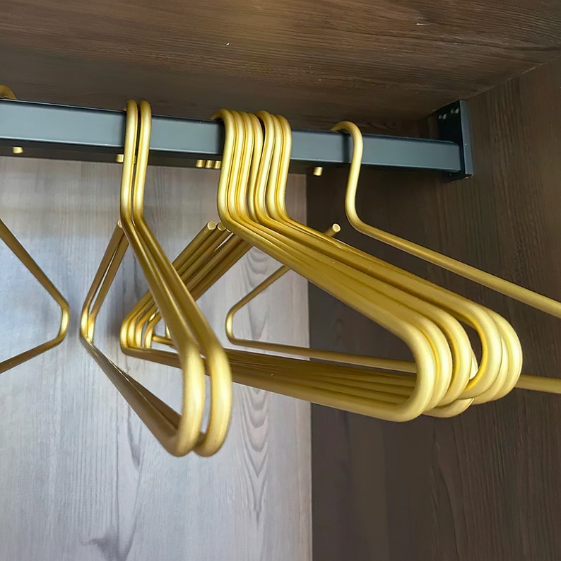 Gold Aluminum Clothes Hangers: Open End, Anti-slip (5/10/20 PCS) - Etsy