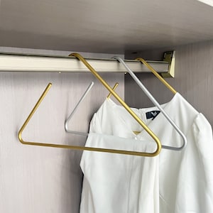 Aluminum Triangle Pants Hanger With Open End, Anti-slip Scarf Hangers ...