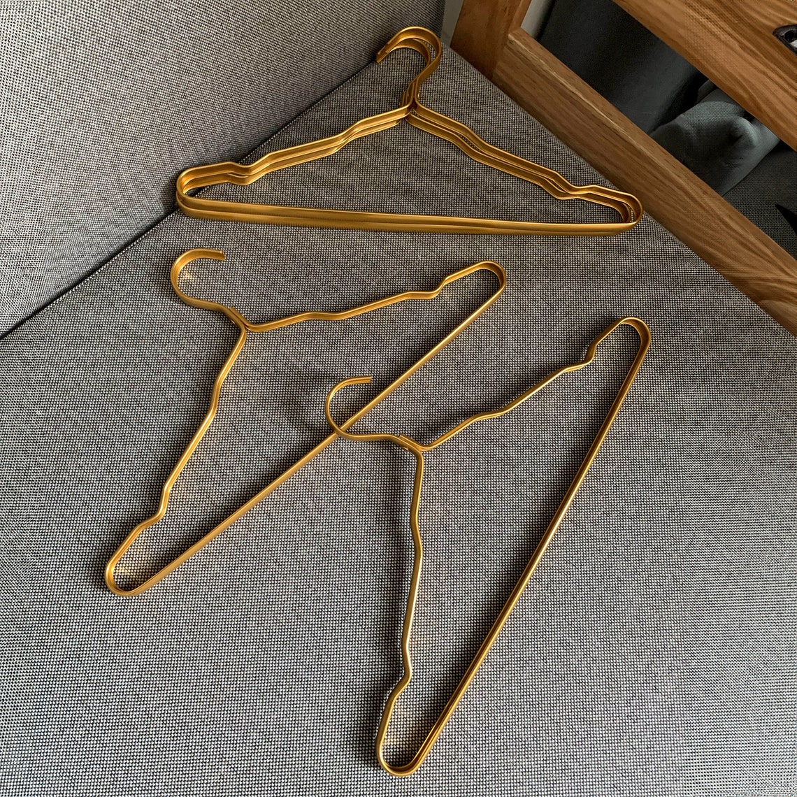 10 PCS Metal Clothes Hangers ,aluminium Anti-slip Coat Hangers Drying ...
