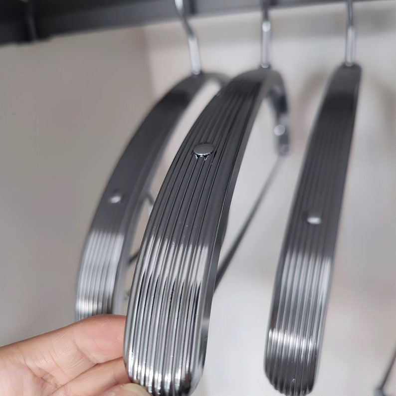 5/10 PCS Premium Gold Aluminum Coat Hangers ,17” Gold Metal Suit ...