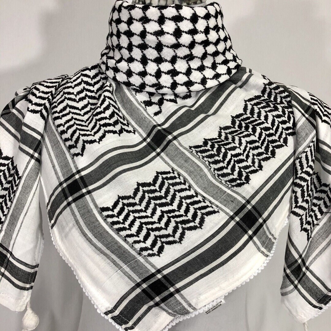 Iraq Shemagh Original Made in Palestine Keffiyeh Arab Scarf - Etsy UK